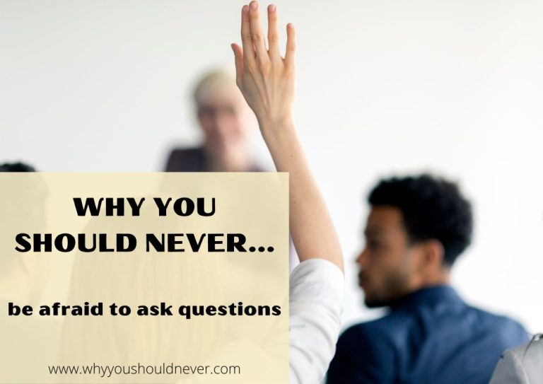 Why You Should Never Be Afraid To Ask Questions – Why You Should Never…